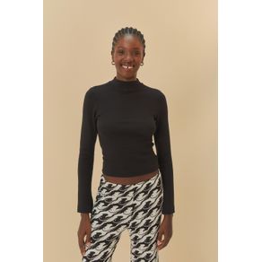 Blusa Rib Manga Longa - farmlatam
